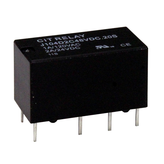 J104D2C48VDC.20S CIT Relay and Switch | Relays | DigiKey