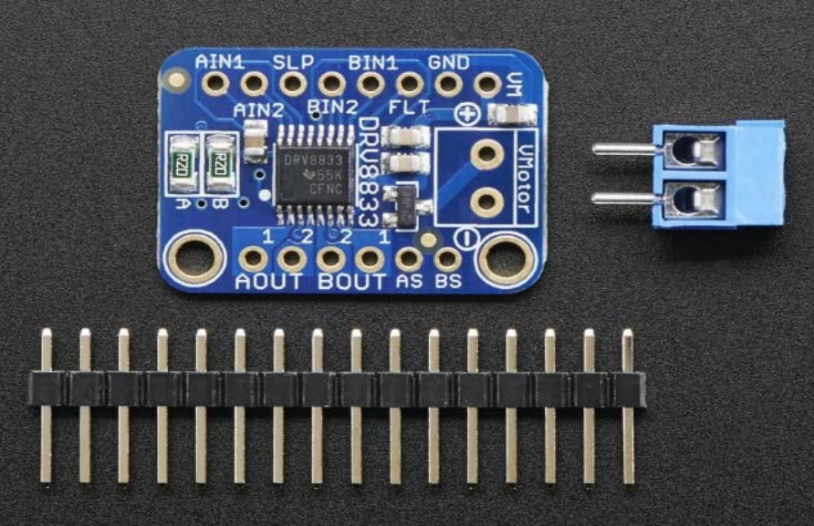 3297: DRV8833 1.5A, 2.7 ~ 10.8V, 2 DC or 1 Stepper Motor Driver