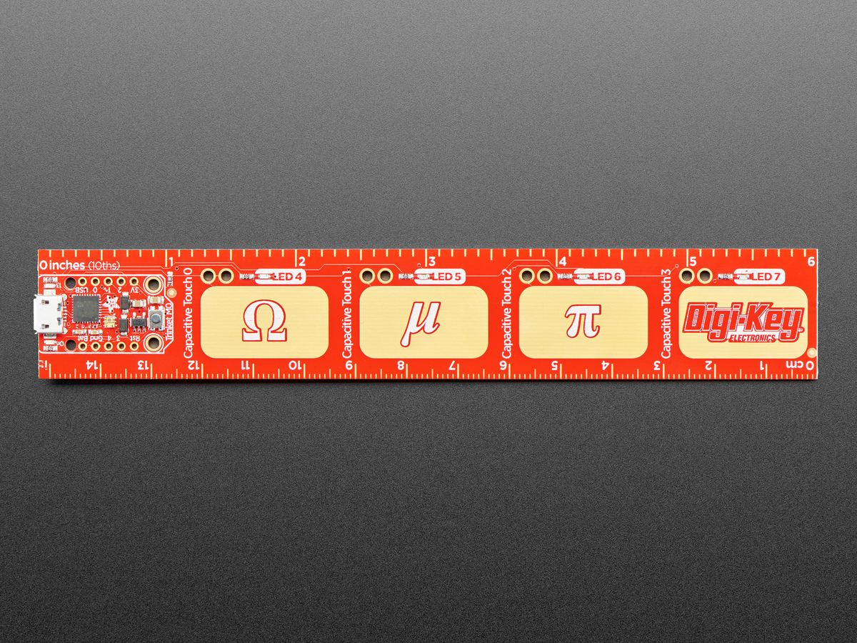 4319: Adafruit PyRuler - Trinket M0 + Reference Ruler with CircuitPython