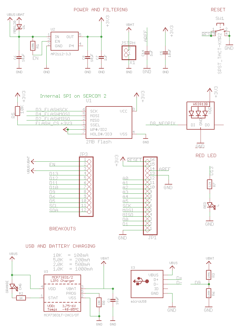 3403: Adafruit Feather M0 Express - ATSAMD21 Cortex M0