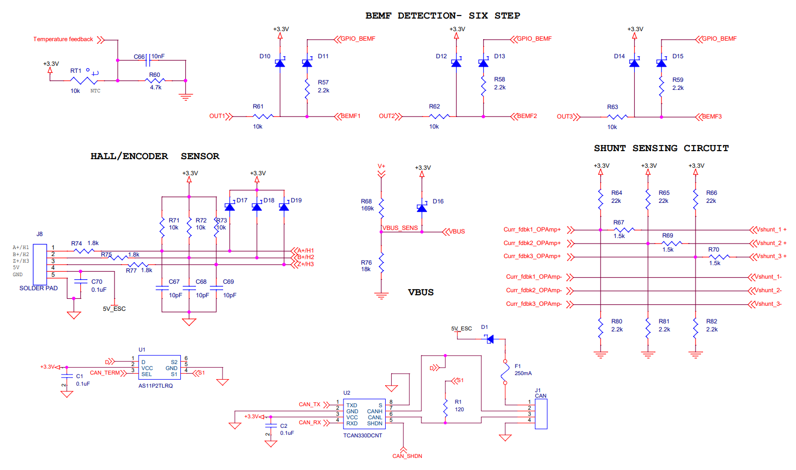B-G431B-ESC1: 3-PH, BLDC, 40A, 3S ~ 6S in, Electronic Speed Control