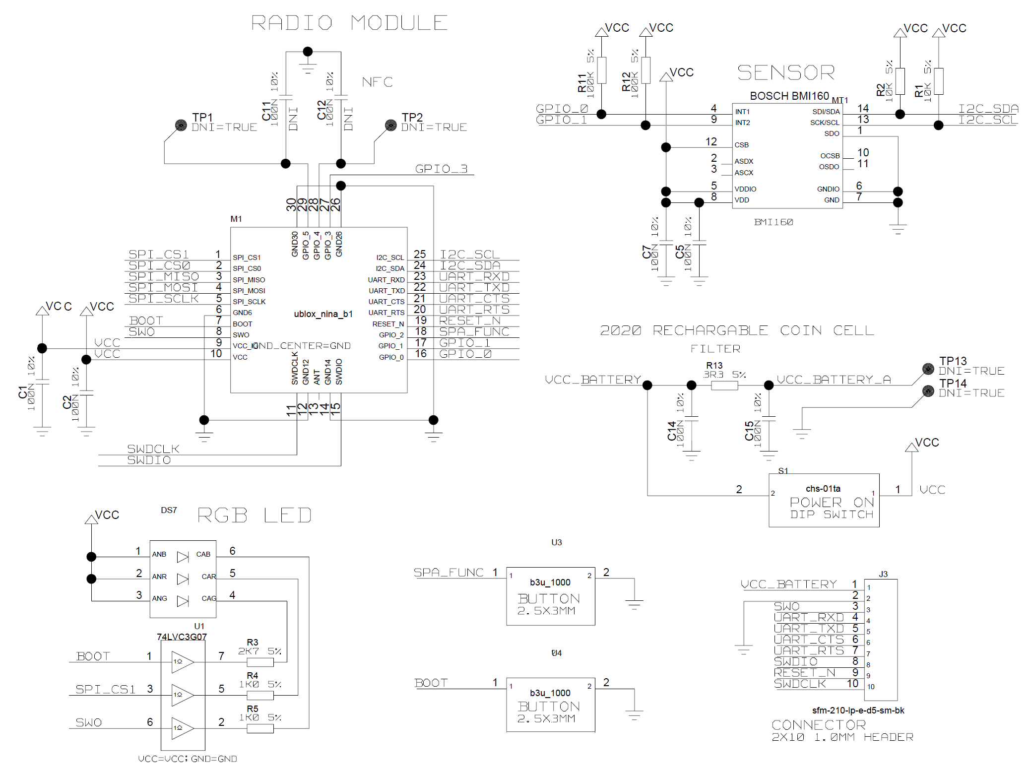 B200: BLE Motion Sensor, Battery Powered, (Accelerometer, Gyro, Temp)