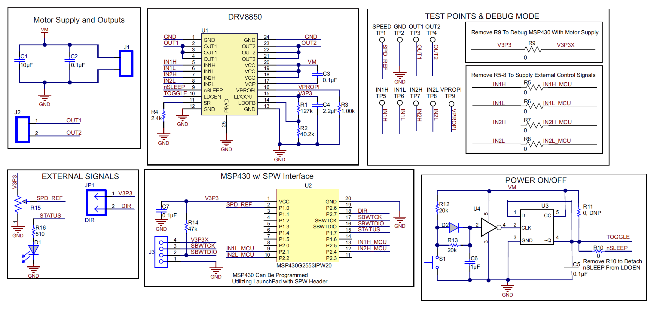 DRV8850EVM: Low Voltage Brush DC Motor Driver