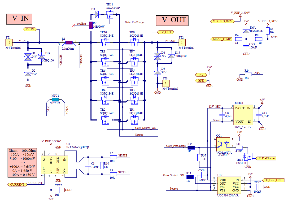 EFUSE-48V100A(#2): SPST SSR, 48V, 100A Max with Adjustable Trip