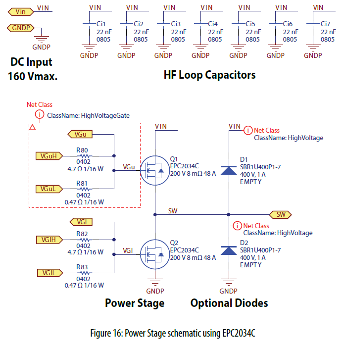 EPC9048C: 15A, 0 ~ 160V, Half H-Bridge