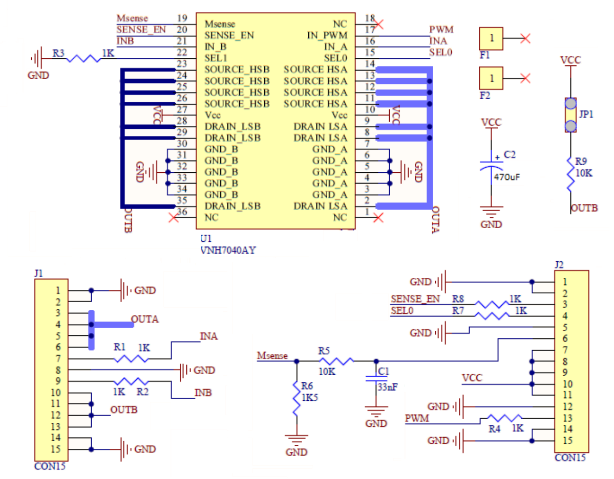 EV-VNH7040AY: 28V @ 35A Automotive H-bridge Motor Driver