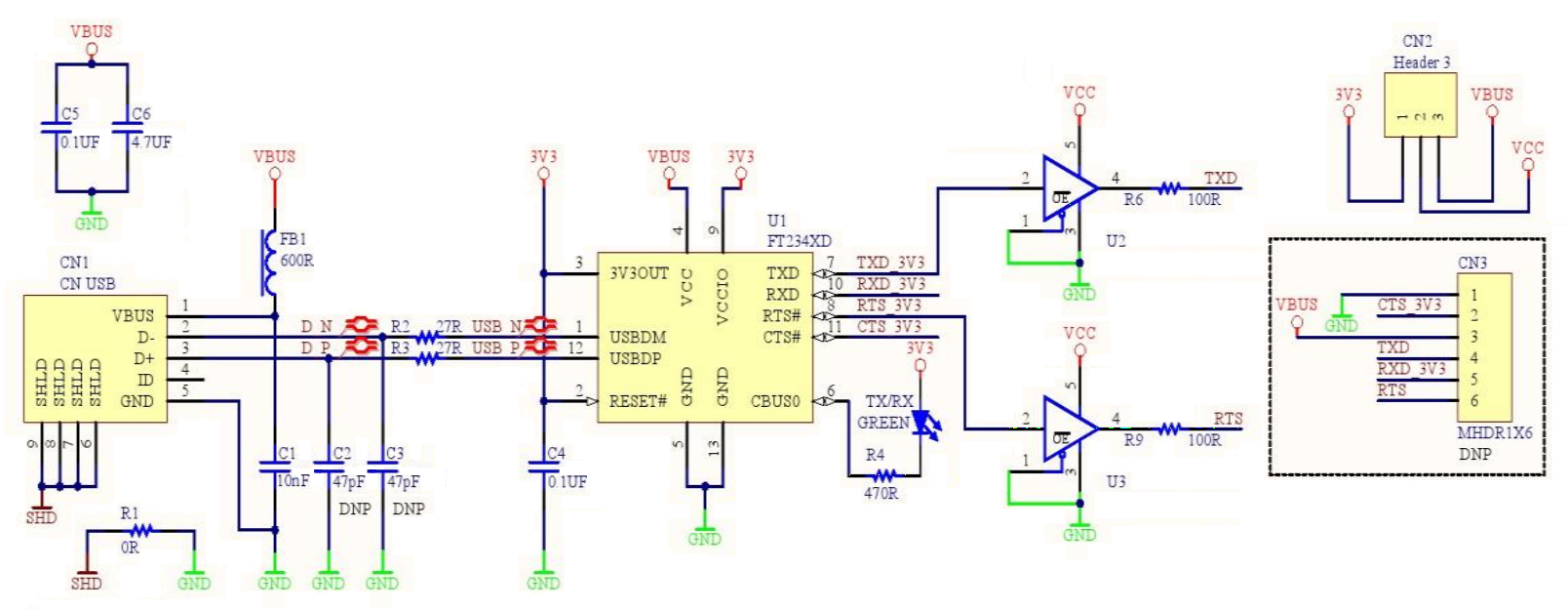 LC234X: USB to UART Bridge