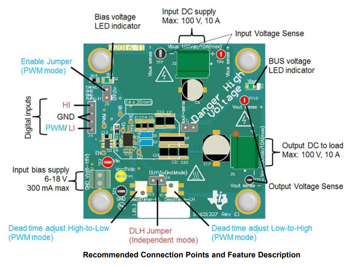 LMG1210EVM-012: 10A, 0 ~ 100V Half Bridge Driver