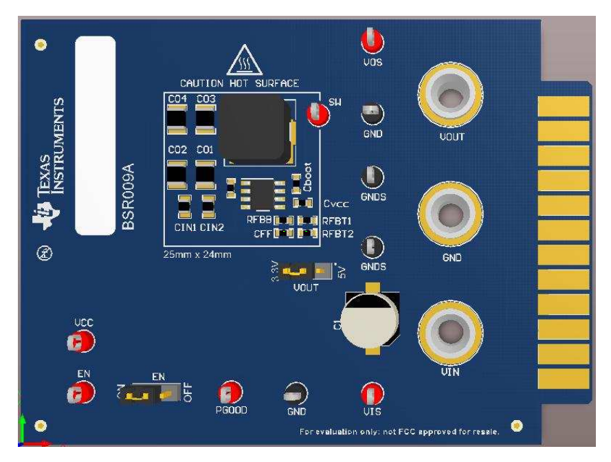 LMR33630ADDAEVM: 3.3V or 5V @ 3A, 5 ~ 36V in