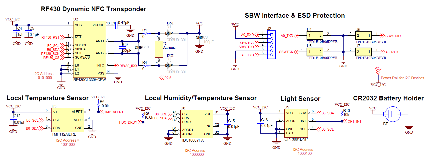 NFC-DATALOGGER-EVM: Multi-sensor Data Logger w/ NFC, Ultralow Power