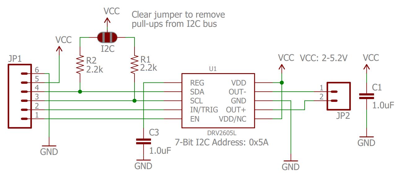 ROB-14538: Haptic Motor Driver for Eccentric Rotating Mass and Linear ...