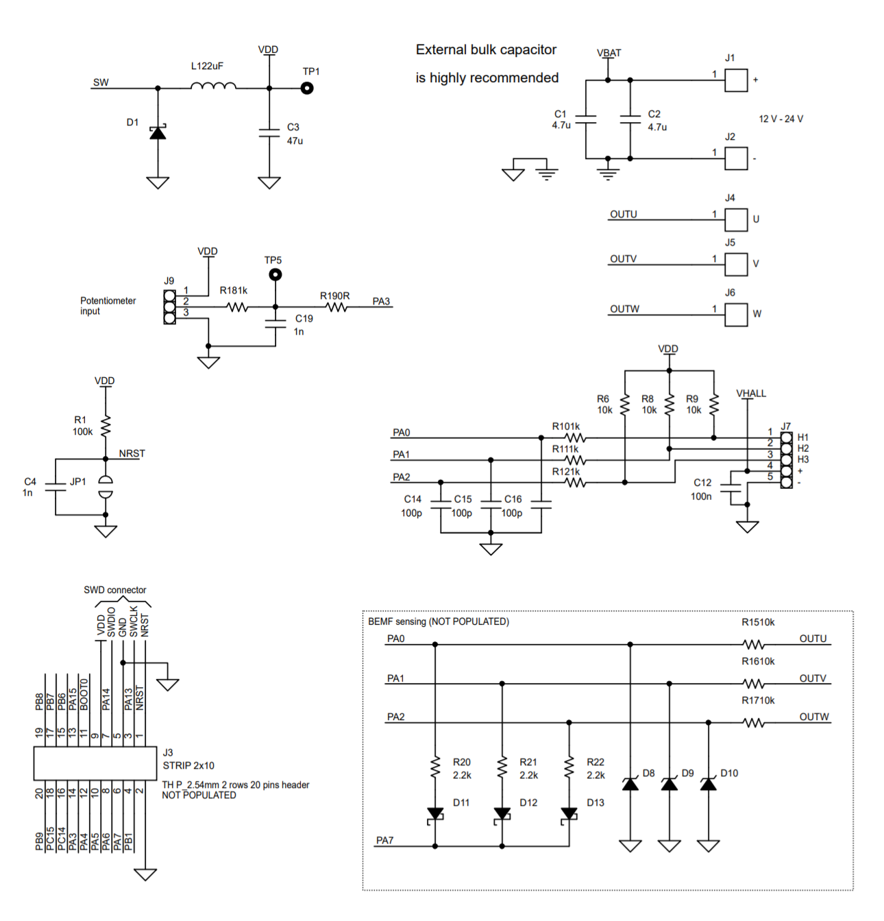STEVAL-PTOOL1V1: 3-PH, BLDC, 15A, 2S ~ 6S in, Electronic Speed Control ...