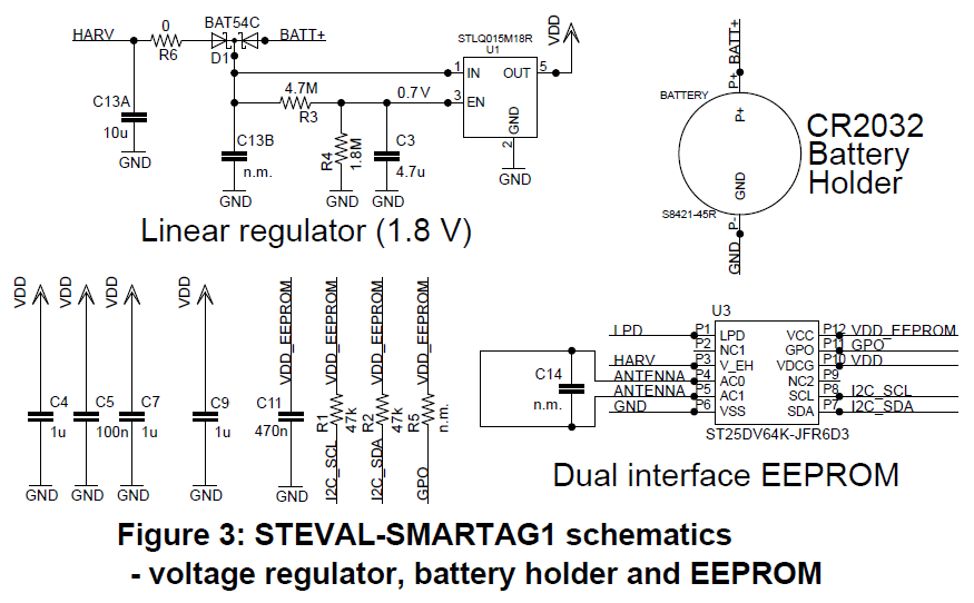 STEVAL-SMARTAG1: NFC Dynamic Tag Sensor Node