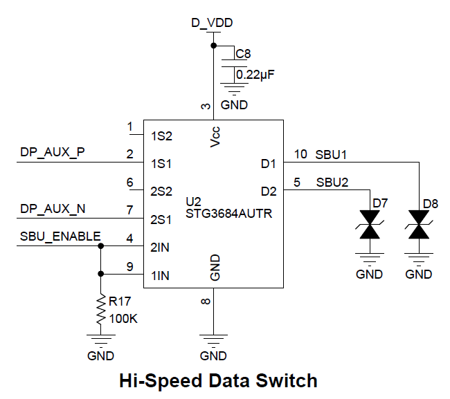 STEVAL-USBC2DP: USB Type-C to DisplayPort Adapter
