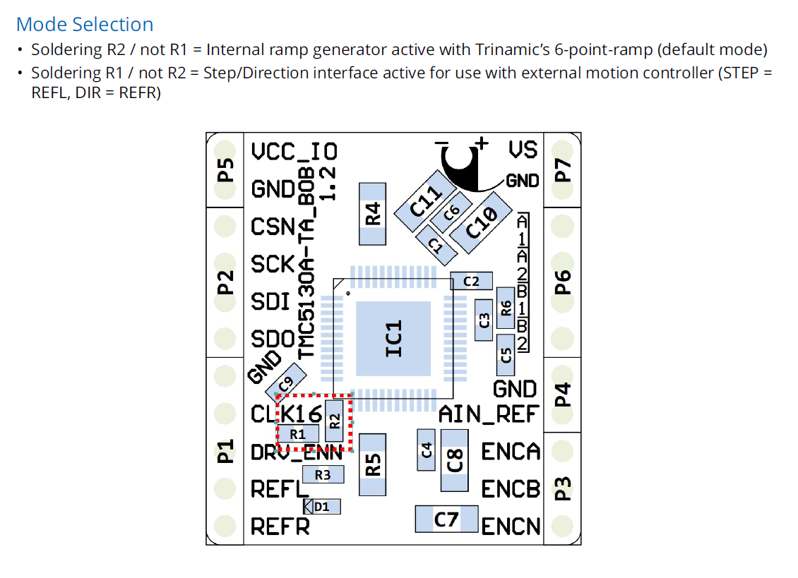 TMC5130A-BOB: Stepper, 1.4A/Phase @ 5 ~ 46V