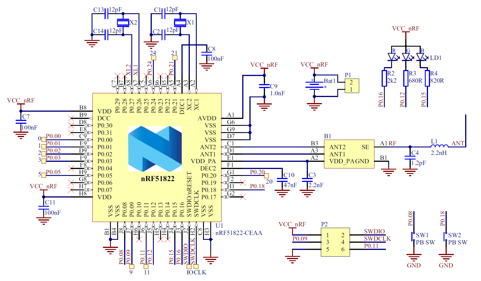 NRF51822-BEACON: Demo/Development Kit for Bluetooth Smart Beacons