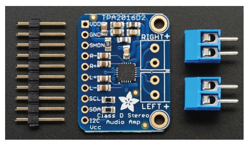 1712 (TPA2016D2): 2.8W x 2 @ 4Ω, 2.5 ~ 5.5V in