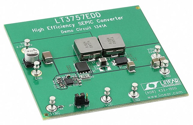 DC1341A: 5V @ 3A, 4.5 ~ 36V in, SEPIC