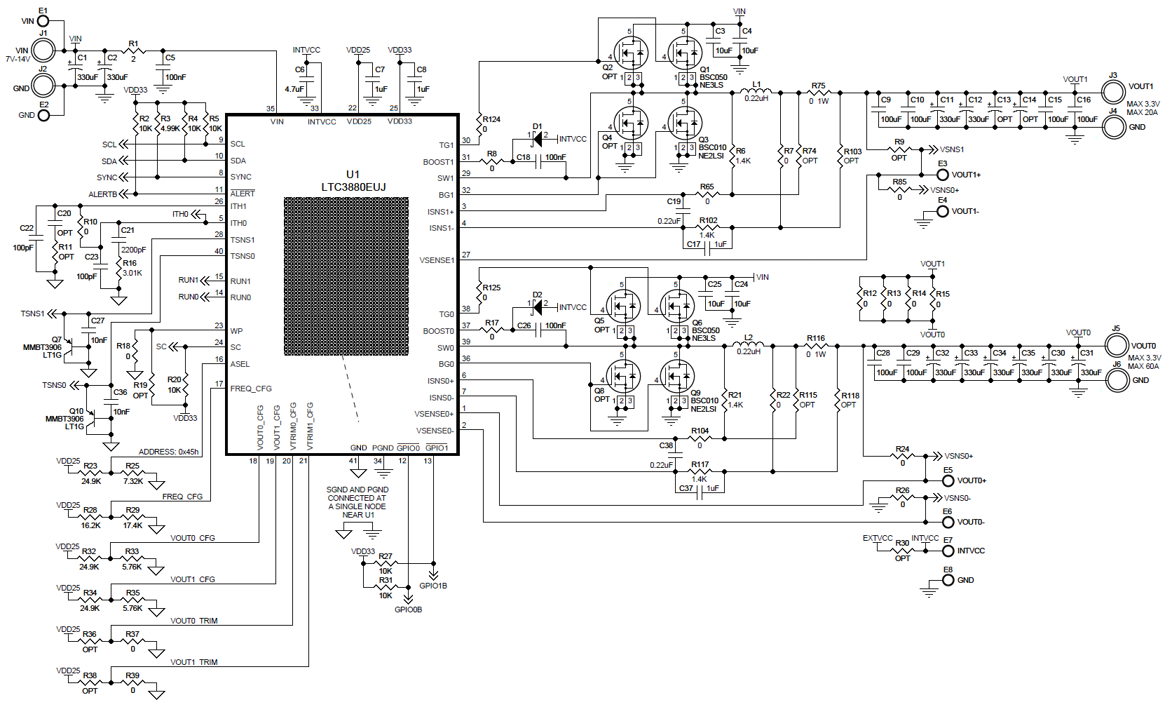 DC2089A-B: 1V @ 80A, 7 ~ 14V in, Buck