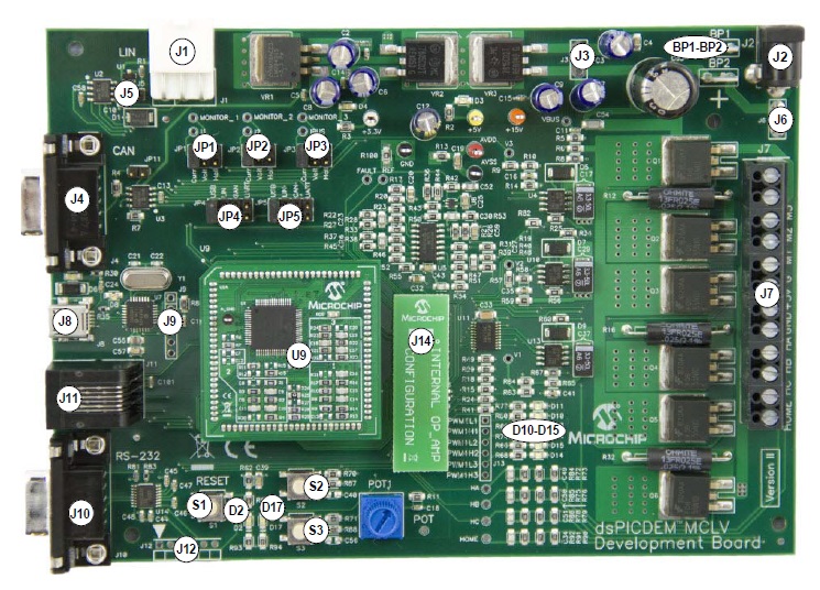 DM330021-2: 3-Phase PMSM Driver, 15A, 40V Max