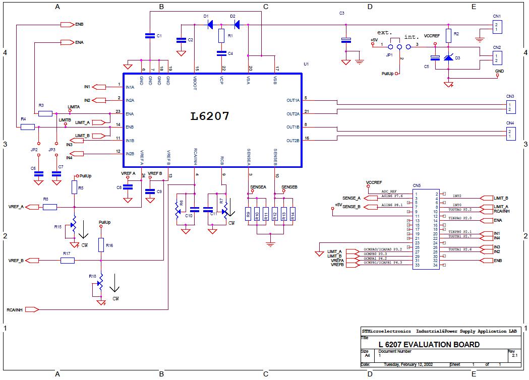 EVAL6207N: Stepper and DC Motor Driver Board