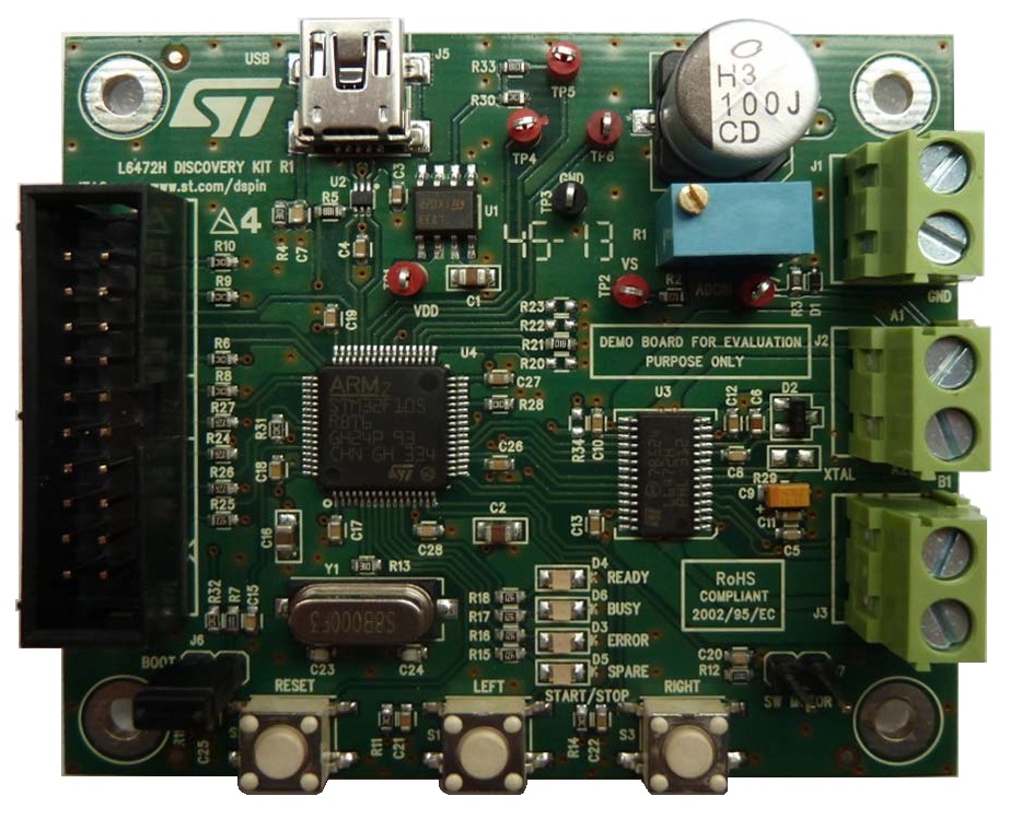 EVAL6472H-DISC: Stepper, 3A/Phase @ 8 ~ 45V