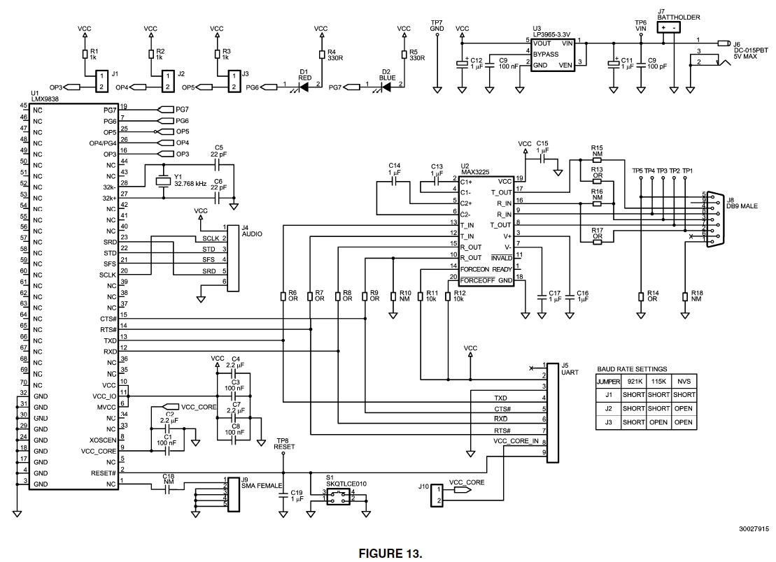 LMX9838DONGLE: Bluetooth Module Reference Design