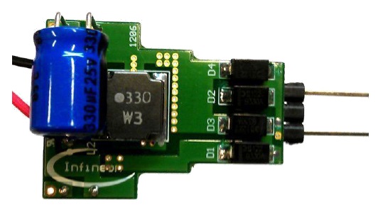 MR16 10W BOARD(#1): 1.02A @ 6.6V Max, 230VAC in