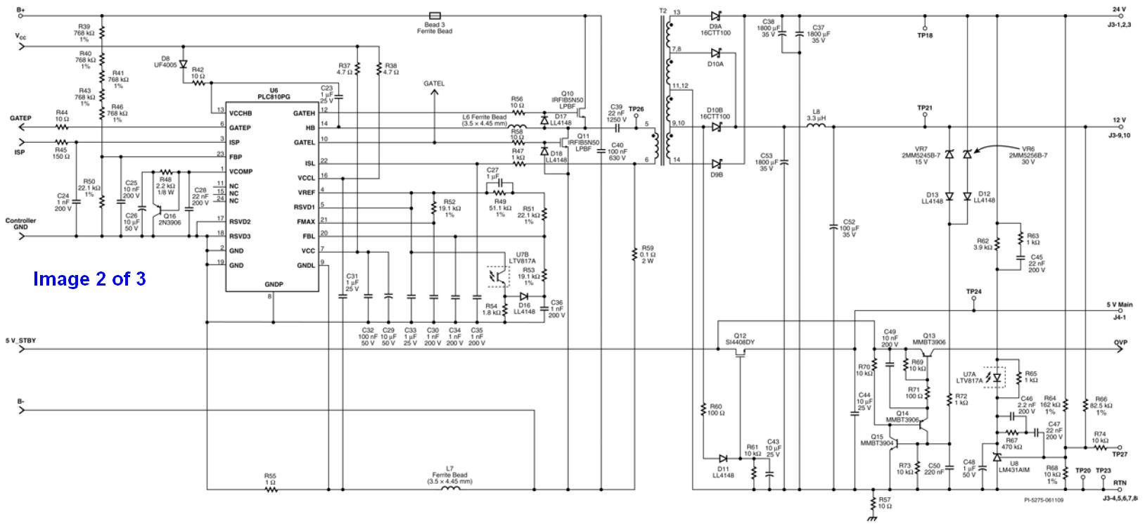 RDK-189: 40" LCD TV: 225W: 24V, 12V, 5V, & 5V