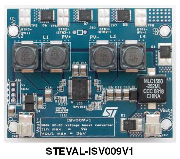 STEVAL-ISV009V1(#2): 300W, 36V @ 8.3A, Solar