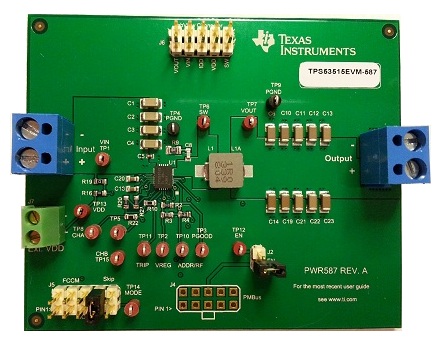 TPS53515EVM-587: 1.2V @ 12A, 5 ~ 18V in